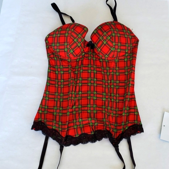 Adore Me | Intimates & Sleepwear | Adore Me Christmas Red Plaid ...